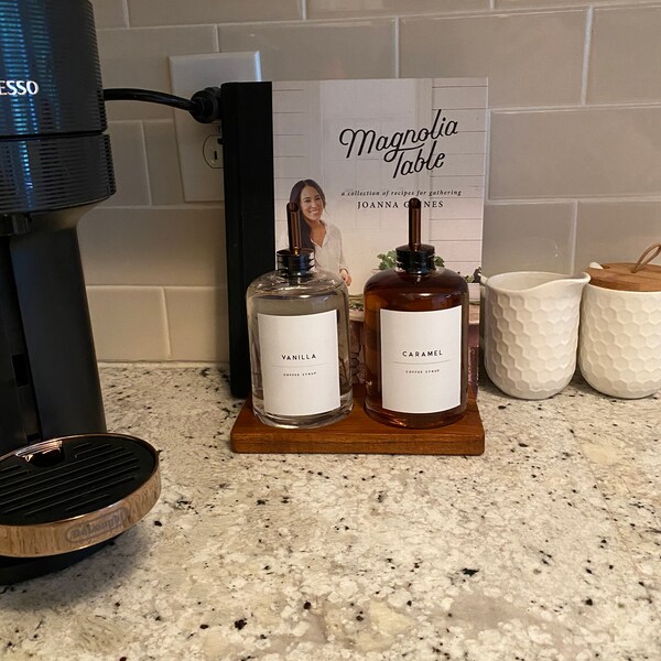 Coffee Syrup Labels | Coffee Bar | Label Set | Waterproof ...