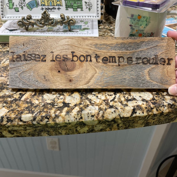 Laissez Les Bon Temps Rouler Wood Sign: Cajun Mardi Gras Decor - Etsy