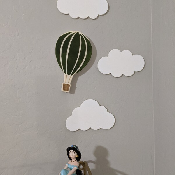 Set of 3 Cloud Wooden Cutouts / Cloud Cutouts / Cloud Shape / Cloud ...