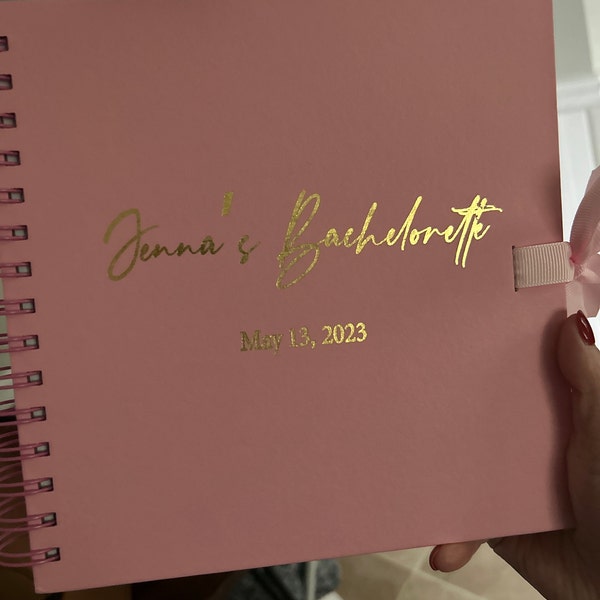 Personalised Pink Hen Night Do Guest Book Scrapbook or Photo Album ...