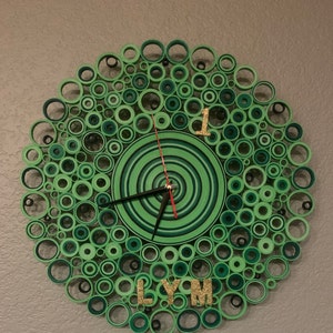 Wall Clock Paper Clock Modern Clock Bedroom Home Decor | Etsy