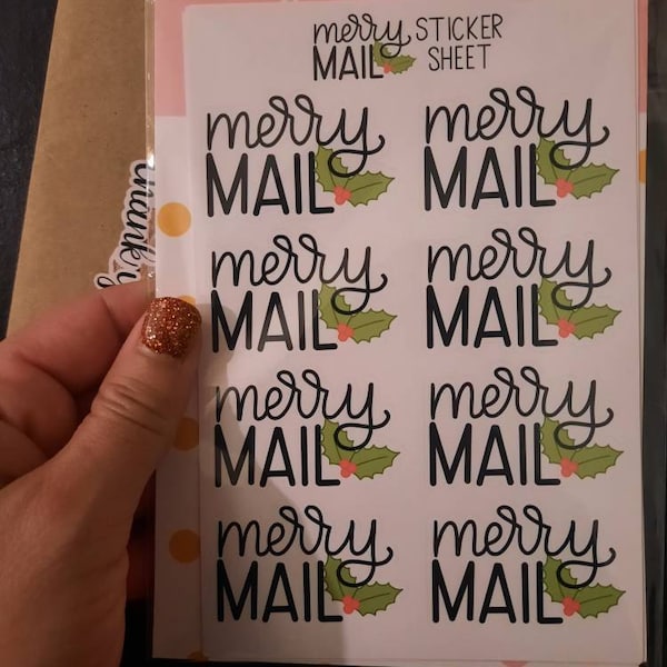 Smells Like Happy Mail Sticker SVG, Wax Melt Printable Stickers, Candle ...