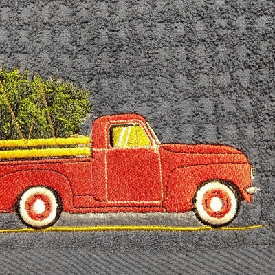 Vintage Christmas Truck Embroidery Design, 4x4 & 5x7 Hoop, Christmas ...