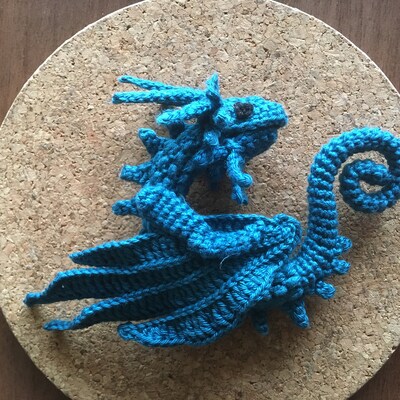 Crochet Magnet Little Dragon PATTERN in English Tutorial PDF Crochet ...