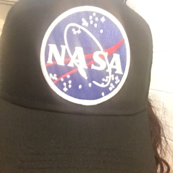 NASA Space Logo Embroidered Iron on Patch Snap Back Cap - 2 Styles - Etsy