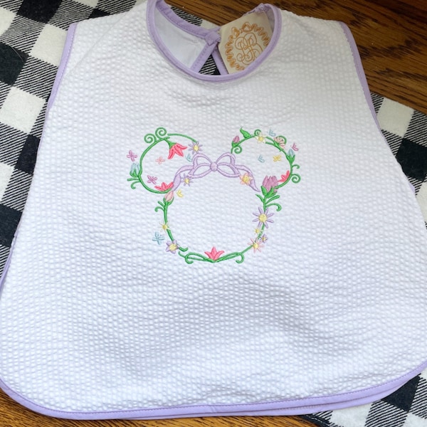 Floral Minnie Spring Wreath Machine Embroidery Design. Perfect for ...
