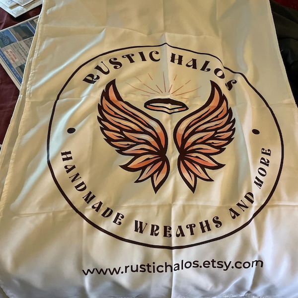 Custom Logo Table Runner, Business Banner for Trade Shows - Etsy