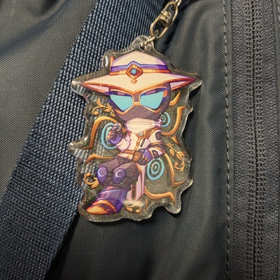 DOUBLE SIDED Chibi Star Guardian Xayah and Rakan Acrylic Keychains ...