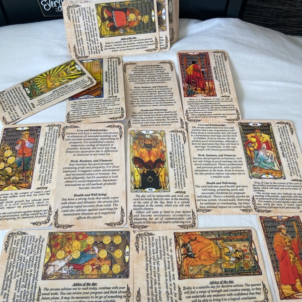 Beginner Tarot Deck for Learning Tarot, Tarot Cards Meaning on It ...