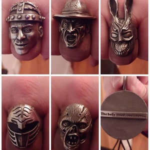 Hand Sculpted Bane Mask Ring : Oxidized Lead Free Pewter Skull Ring - Etsy