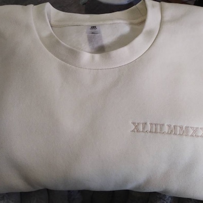 Personalised Cuff Embroidered Hoodie Custom Text Matching Sweatshirt ...