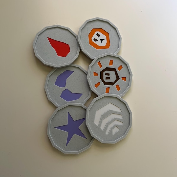 MTG Mana Coasters - Magic the Gathering - 3D Printed MTG Coasters With ...