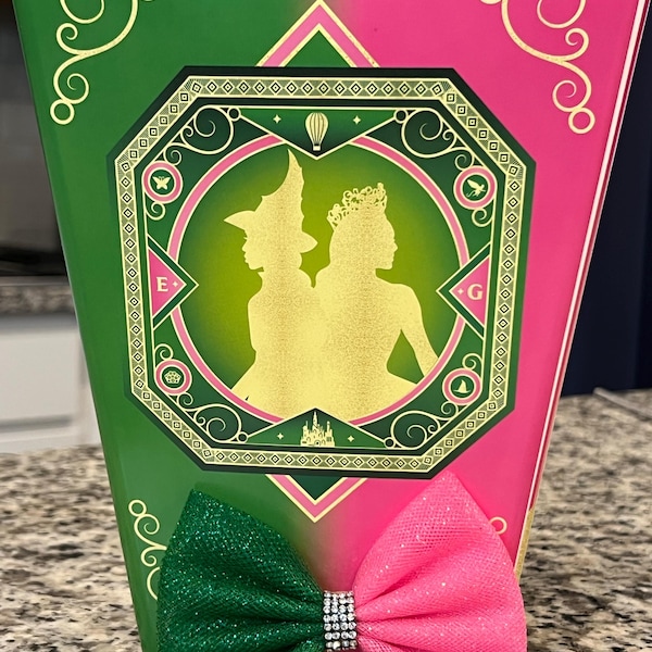 Pink and Green Tulle Hair Bow: "wicked" Inspired Girls Hair Accessory ...