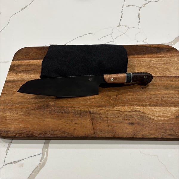 N690 Chef Knife Blank, Japanese Kitchen Blade, Knife Making Supplies ...