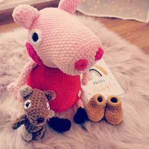 Peppa Pig, Wellies and Teddy Bear Crochet Pattern NOT A FINISHED TOY - Etsy