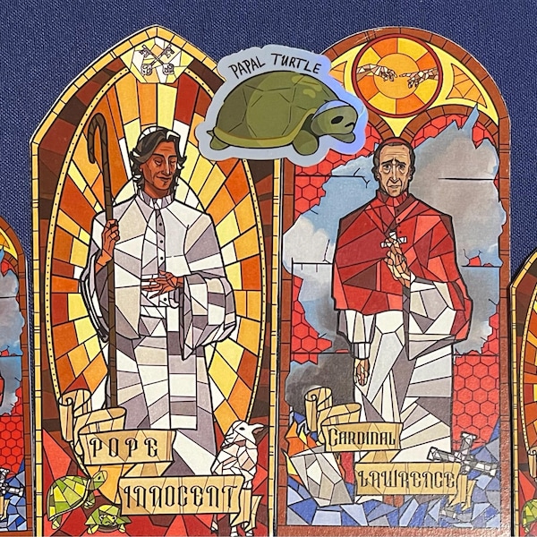 Conclave Stained Glass Inspired Bookmark | Thomas Lawrence & Vincent ...