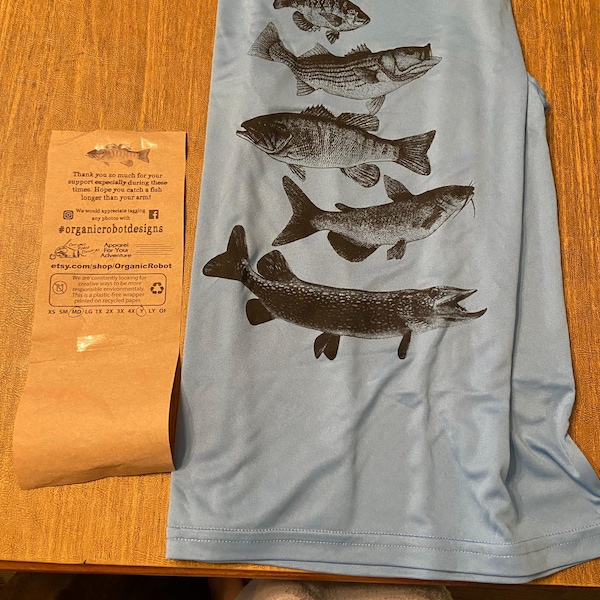 Cotton Kids Fishing Shirt With Ruler to Measure Fish- Youth Sizes - Etsy