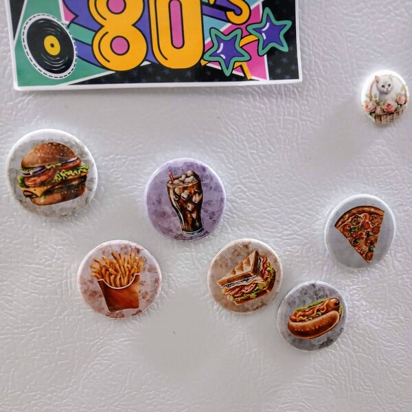 Movie Night Fridge Magnets, Kitchen Magnets, Films Cinema Popcorn, 1.5 ...