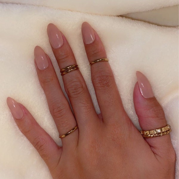 Set of 4 Knuckle Rings, Knuckle Rings, Knuckle Ring Set, Stacking Rings ...