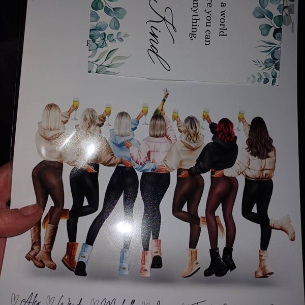 Group Friendship Print Friends Gift Best Friend Gift Best Friend Print ...