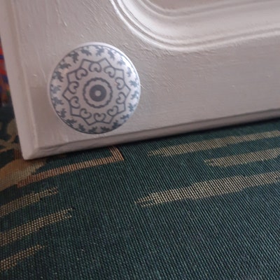 Grey & White Ceramic Knobs Kitchen Cabinet Drawer Knobs Hardware Knobs Handmade Knobs Cabinet ...