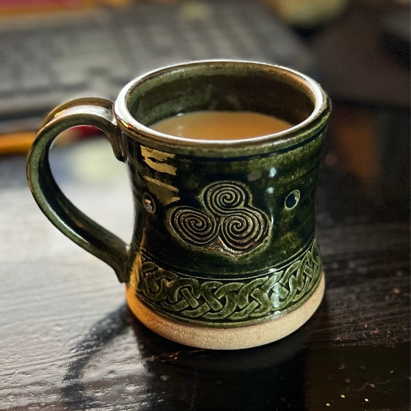 Irish Celtic Pottery Mug Coffee Tea - Etsy