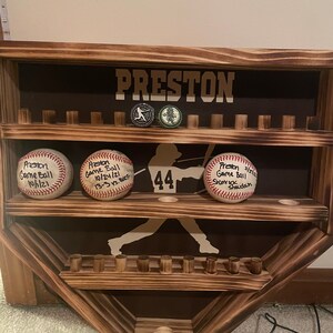 Rustic Baseball and Ring Display Holds 44 Rings/medals and - Etsy