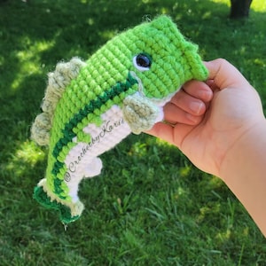 PDF Mini Largemouth Bass No-sew Amigurumi Crochet Pattern ...