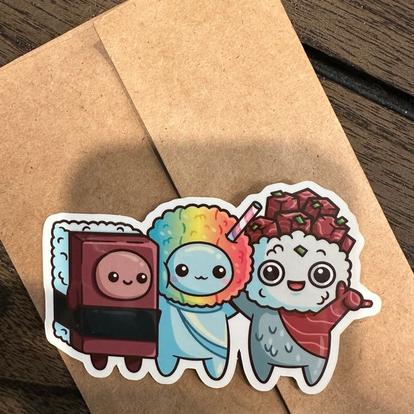 Hawaii Loco Moco Vinyl Sticker - Etsy