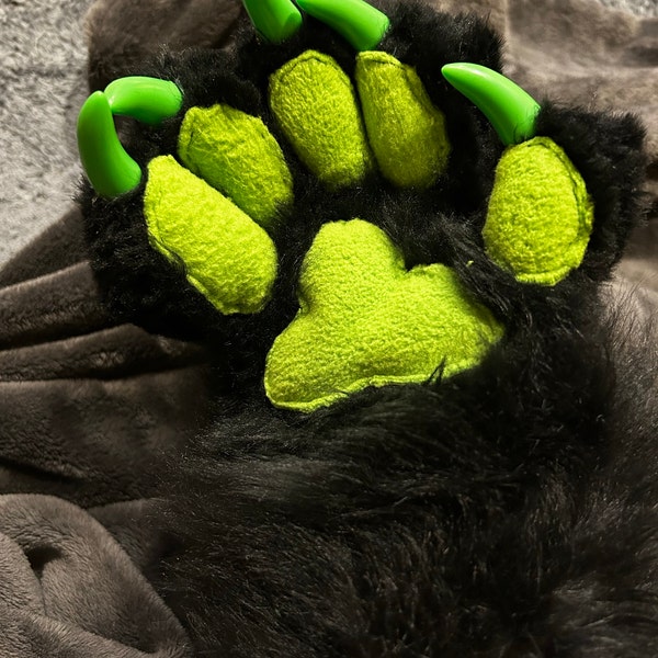 PATTERN - Slim-style Puffy 5 Finger Hand Paws + High Detail ...