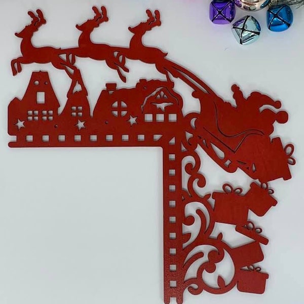 Trim Corners - Christmas Theme- 16 Files - SVG/AI/DXF - Laser Ready ...