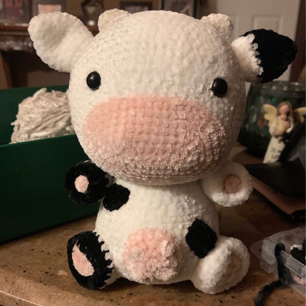 Cow Crochet Pattern Amigurumi Tutorial DIY Animals Crochet Patterns ...