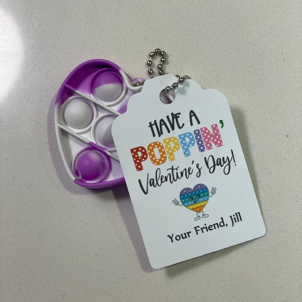 Pop It Valentine Cards, Fidget Valentine's Kids, Class Classroom ...
