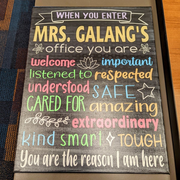 When You Enter This Office, School Counselor, School Office Decor ...