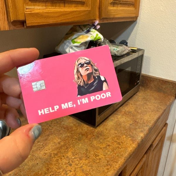 Kawaii Cat Rainbow Confetti Credit Card Skin, Funny Credit Card Skin ...