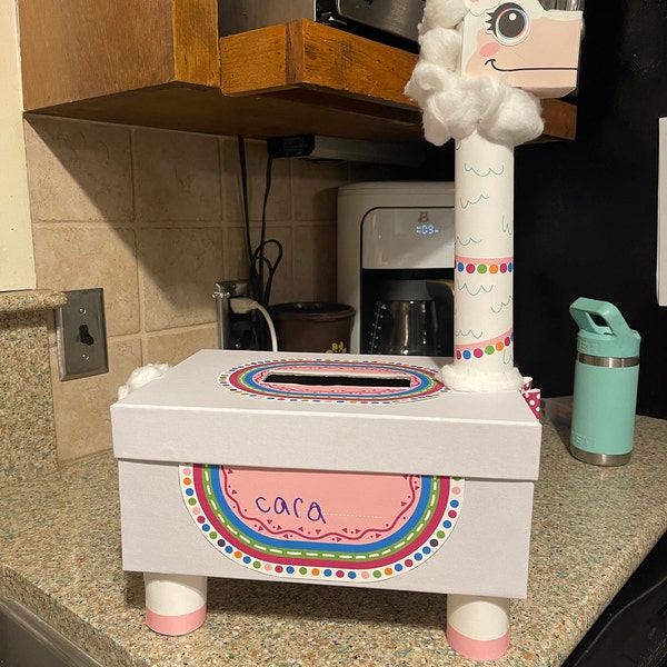 Llama Valentine Box Kit | DIY Printable Box Decor Kit for Valentine's ...