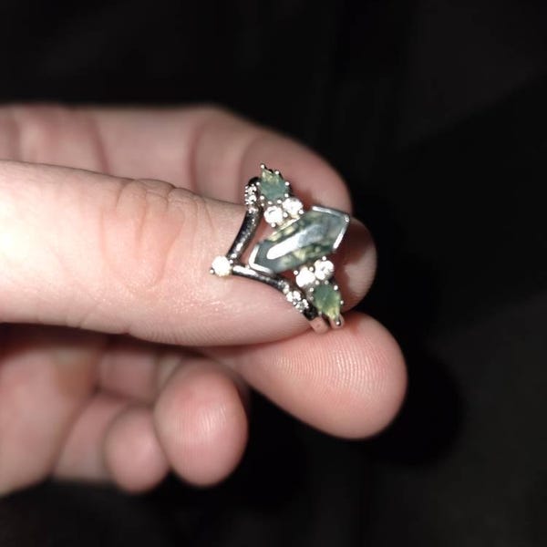 Orion Star Wedding Ring Set, Blue Nebula Sapphire Engagement Rings, His and Hers Cosmic Space ...