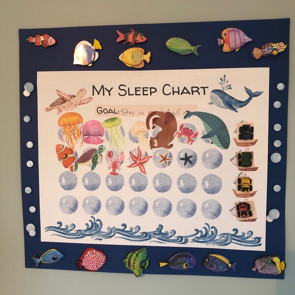 Printable Sleep Sticker Chart Bundle, Construction Reward Tracker for ...