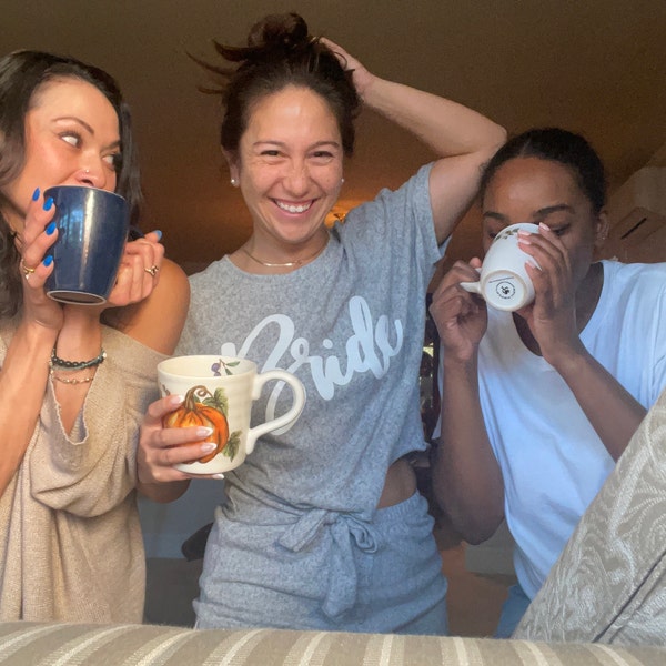 Coquette Bow Bridal Lingerie & Veil Set 2pc • Silver Glam Bride Thong ...