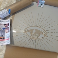 Eye Symbol Stencil, All Seeing Eye Masonic Eye, Decor & Craft Template ...