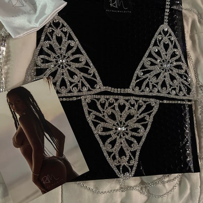 Burlesque Crystal Bra Reynamaldita - Etsy
