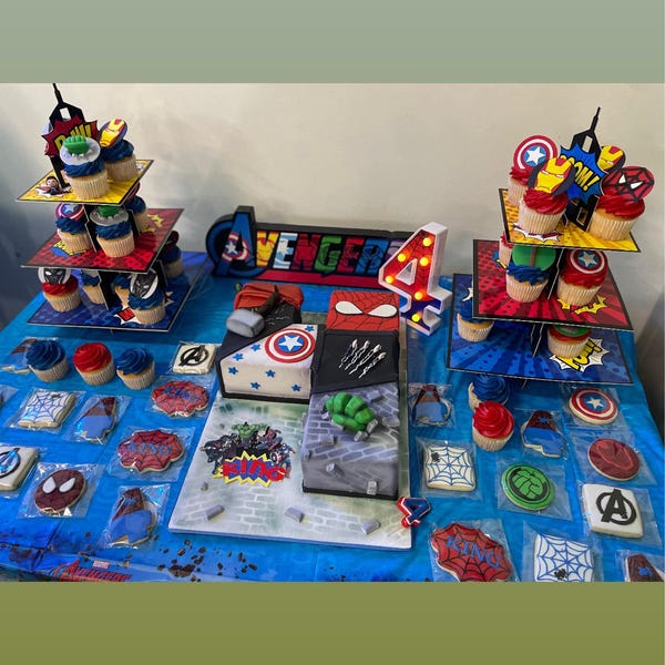 Spider-man Royal Icing Cookies - Etsy