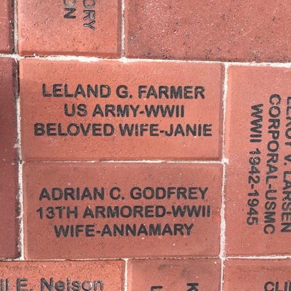 Brick Memorial 4x8 REAL CLAY PAVER Personalized Fundraising Bricks ...