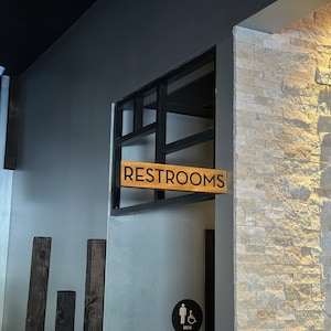 Modern House Numbers Concrete With Red Acrylic Vertical - Etsy