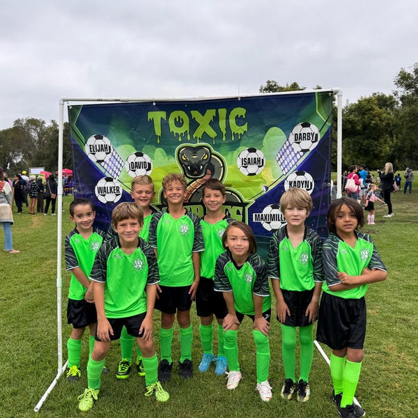 Custom Soccer Team Vinyl Banner With Graphic Design - Etsy