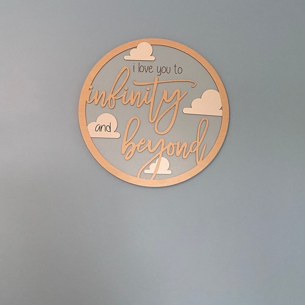 10" Toy Story Inspired Nursery Sign // Disney Nursery // Infinity ...