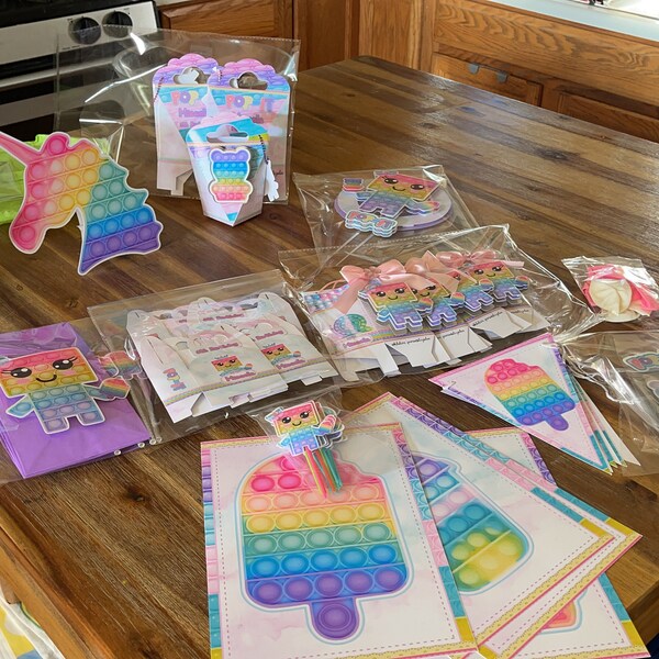 Pop It / Fidget Party Custom - Etsy