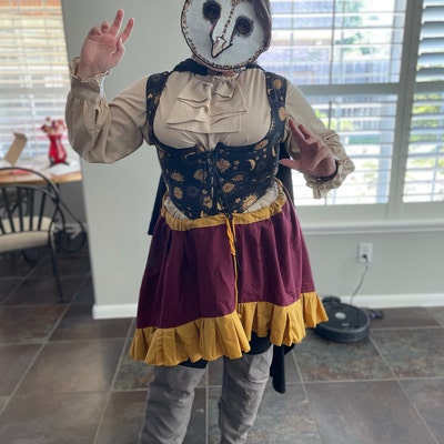 Barn Owl Masks for Halloween Costume, Creepy Adult Masquerade, Animal ...