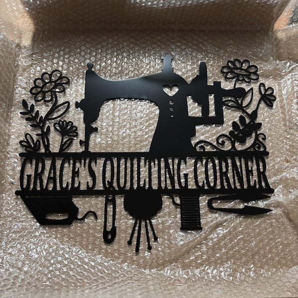 Sewing Room Sign, Personalized Sign, Sewing Sign. Metal Sewing Sign ...