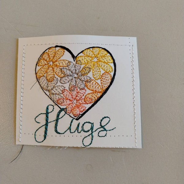 BDT Floral Heart HUGS - A Machine Embroidery Design Specifically for ...